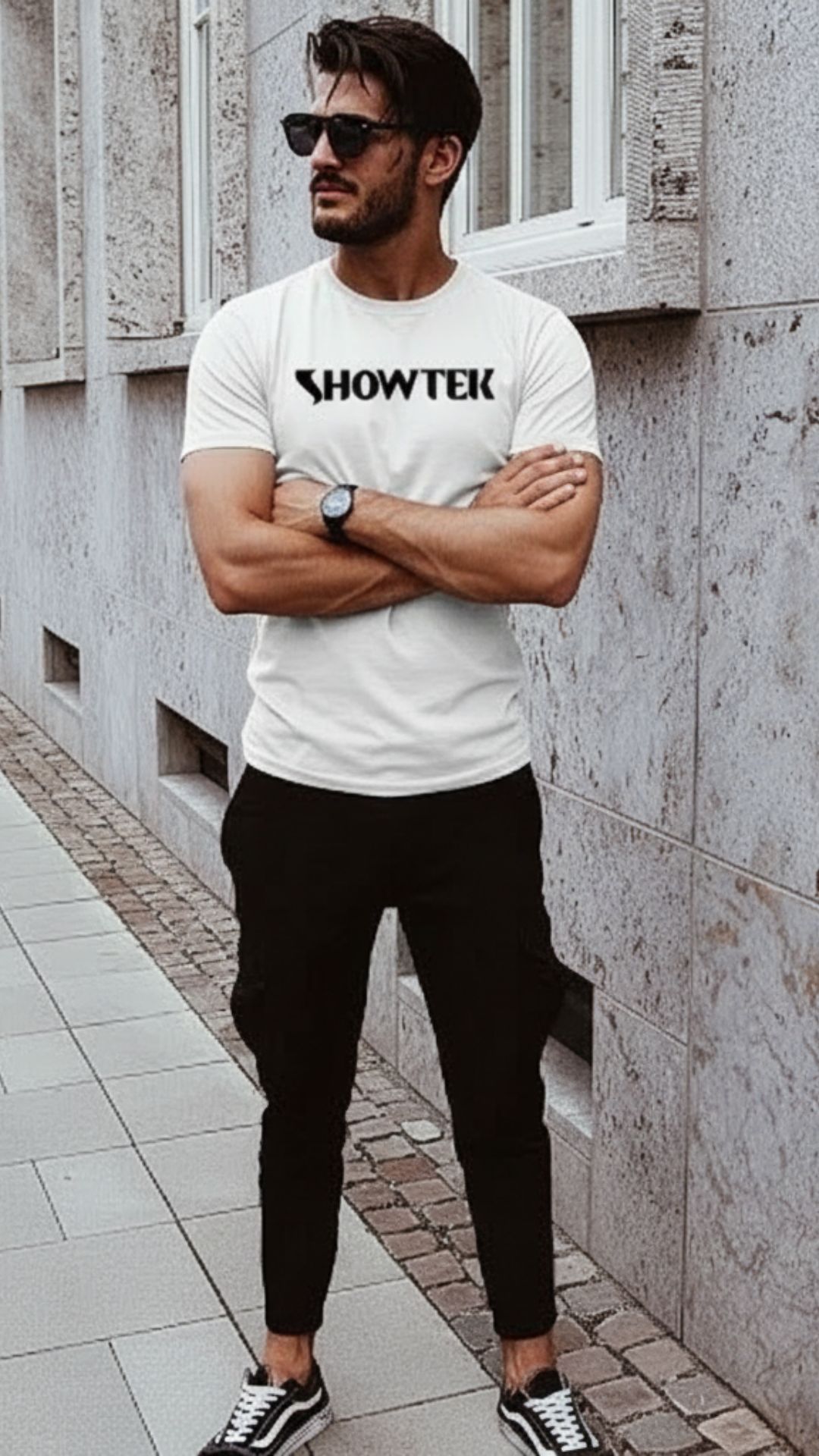 Showtek Logo T-Shirt, Logo Printed, 100% Cotton, Short Sleeve, Casual ...