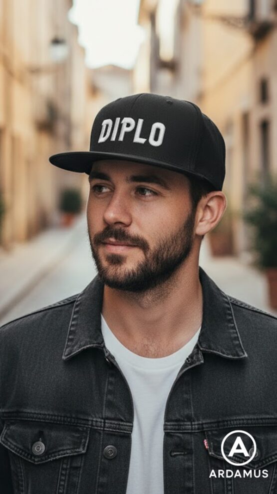 Diplo Logo Snapback Hat - Baseball Cap Trucker Hat ~ Ardamus.com Unique ...