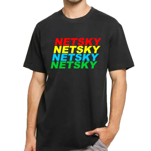 Netsky T-Shirt, 100% Cotton, Short Sleeve, Fanshop, Merchandise, Logo ...
